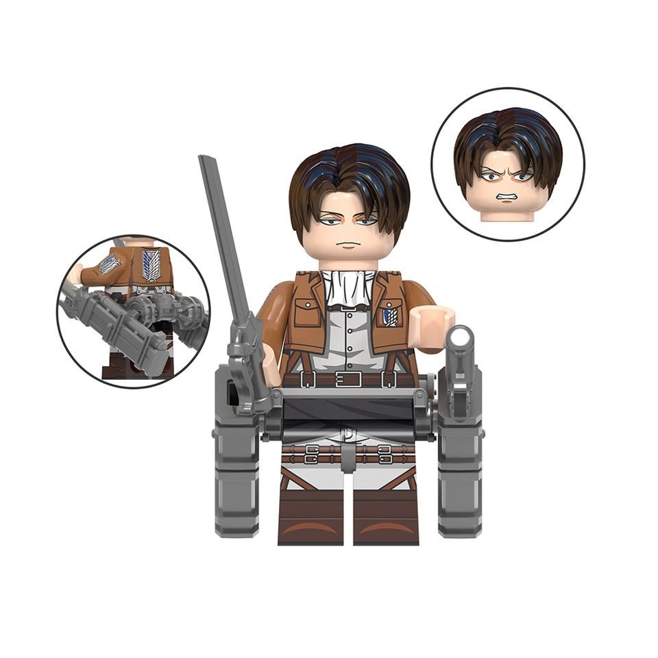 Levi Ackerman (Captain Levi) Attack on Titan Anime Series Minifigures ...