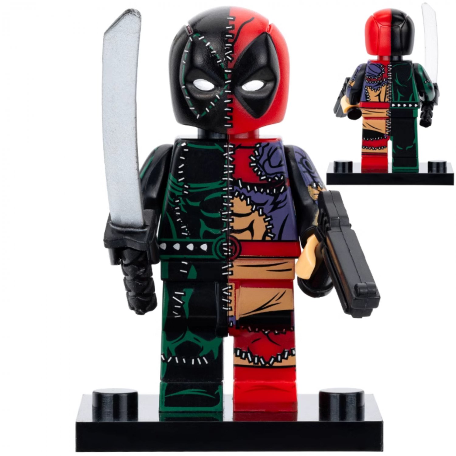 Marvel Evil Deadpool Minifigures Accessories Building Toys