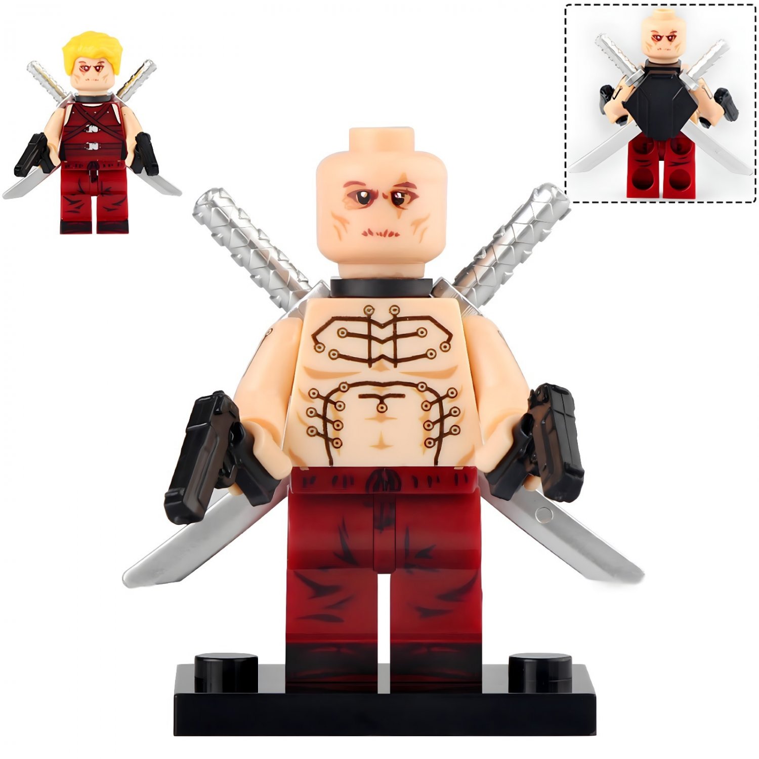 X-Men Origins Wade Wilson Minifigures Accessories Building Toys