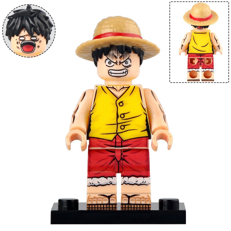 One Piece Marineford Arc Luffy Minifigures Accessories Building Toys