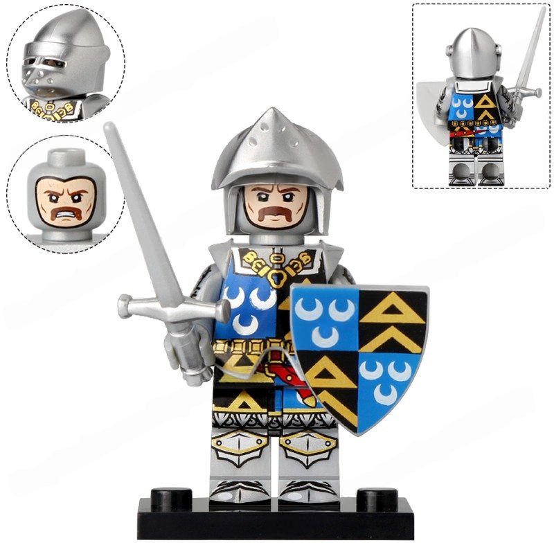 Medieval Knight Sir Edmund De Thorpe Minifigures Weapons and Accessories