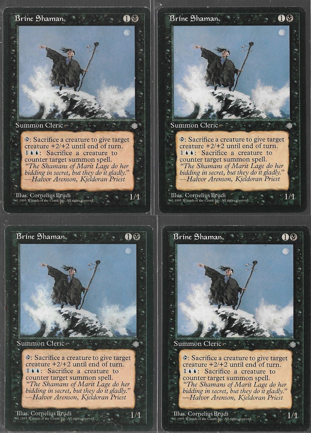 Brine Shaman x 4 - Ice Age - Magic the Gathering