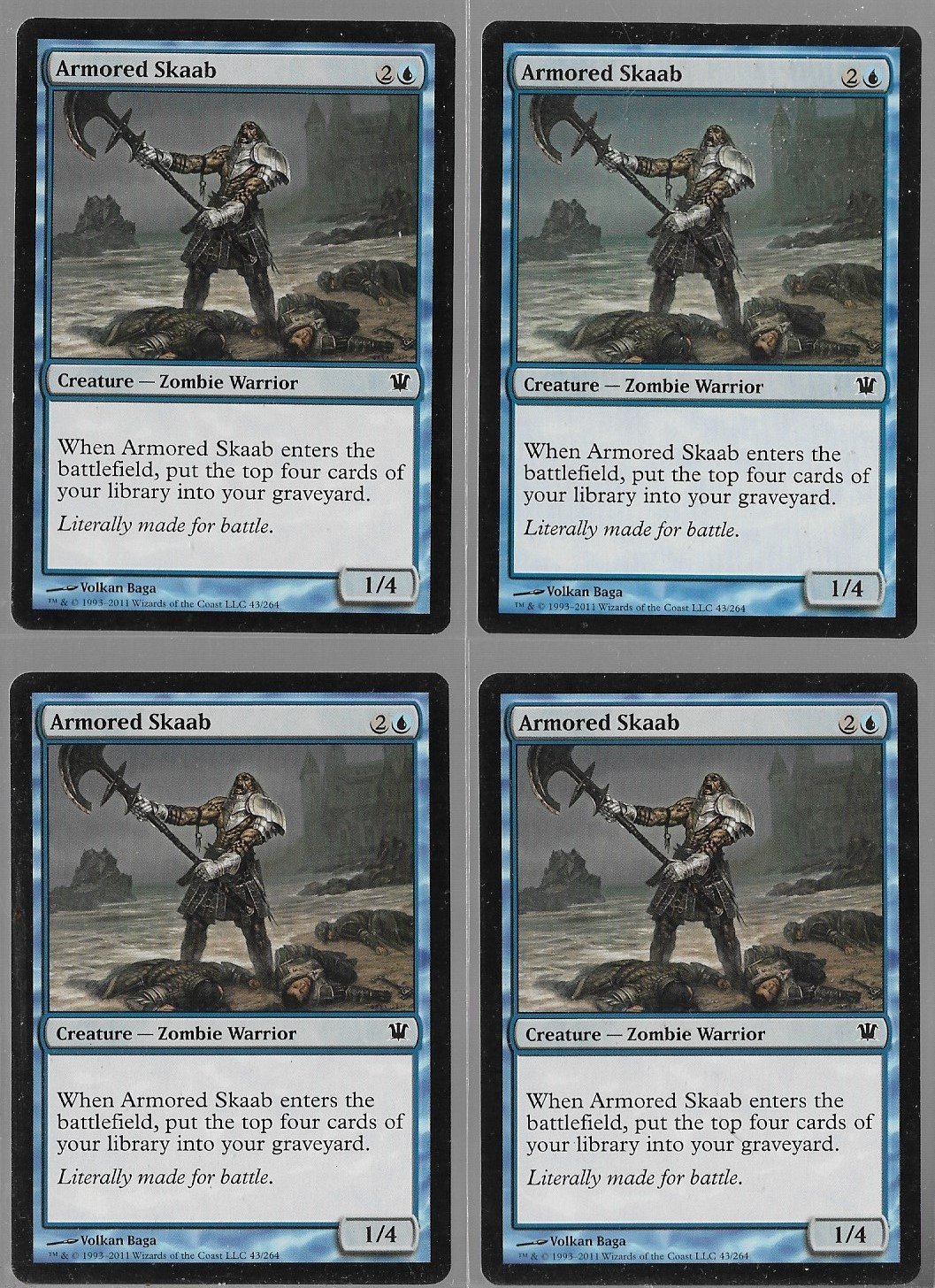 Armored Skaab x 4 - Innistrad - Magic the Gathering