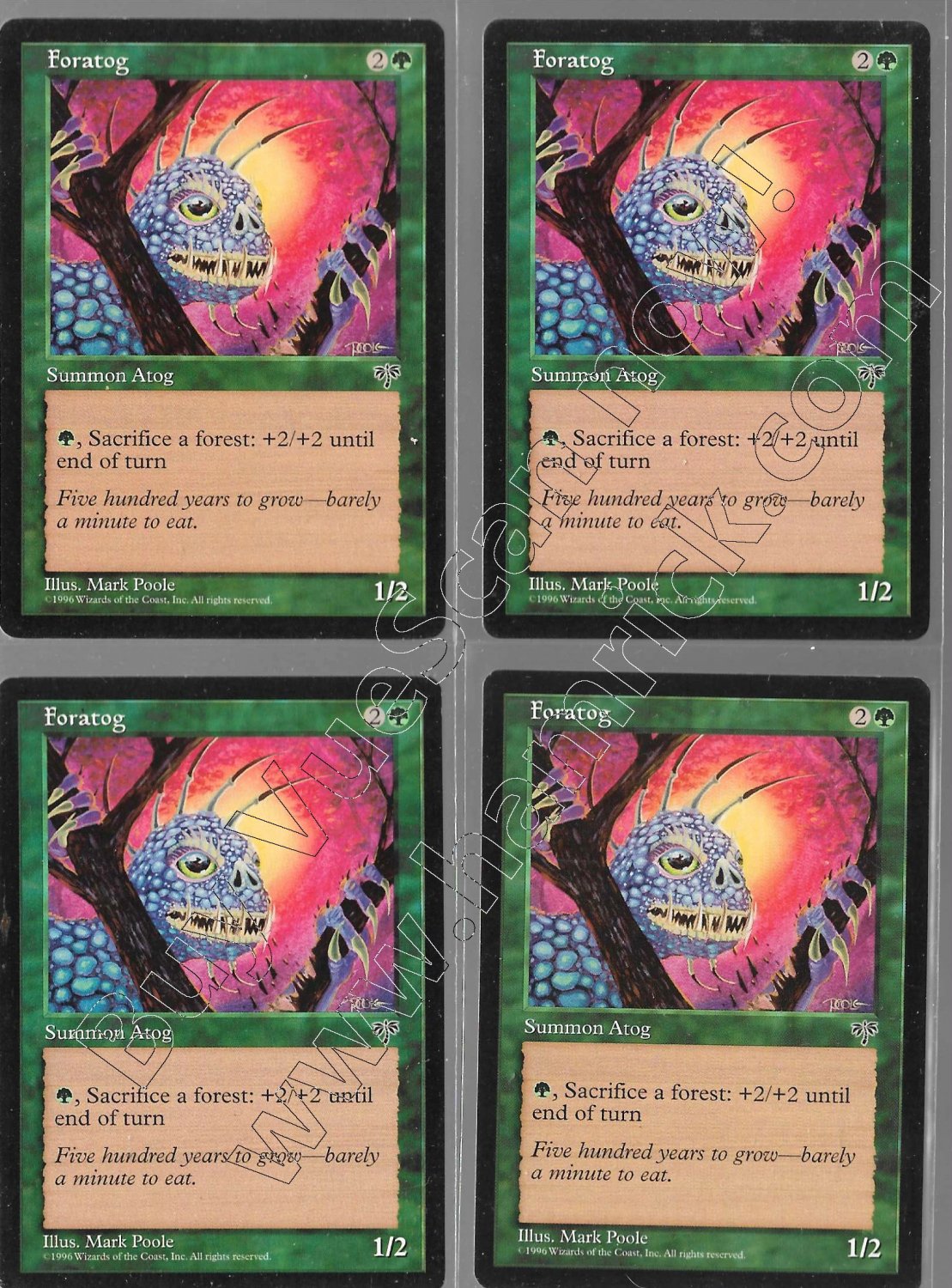 Foratog x 4 - Mirage - Magic the Gathering