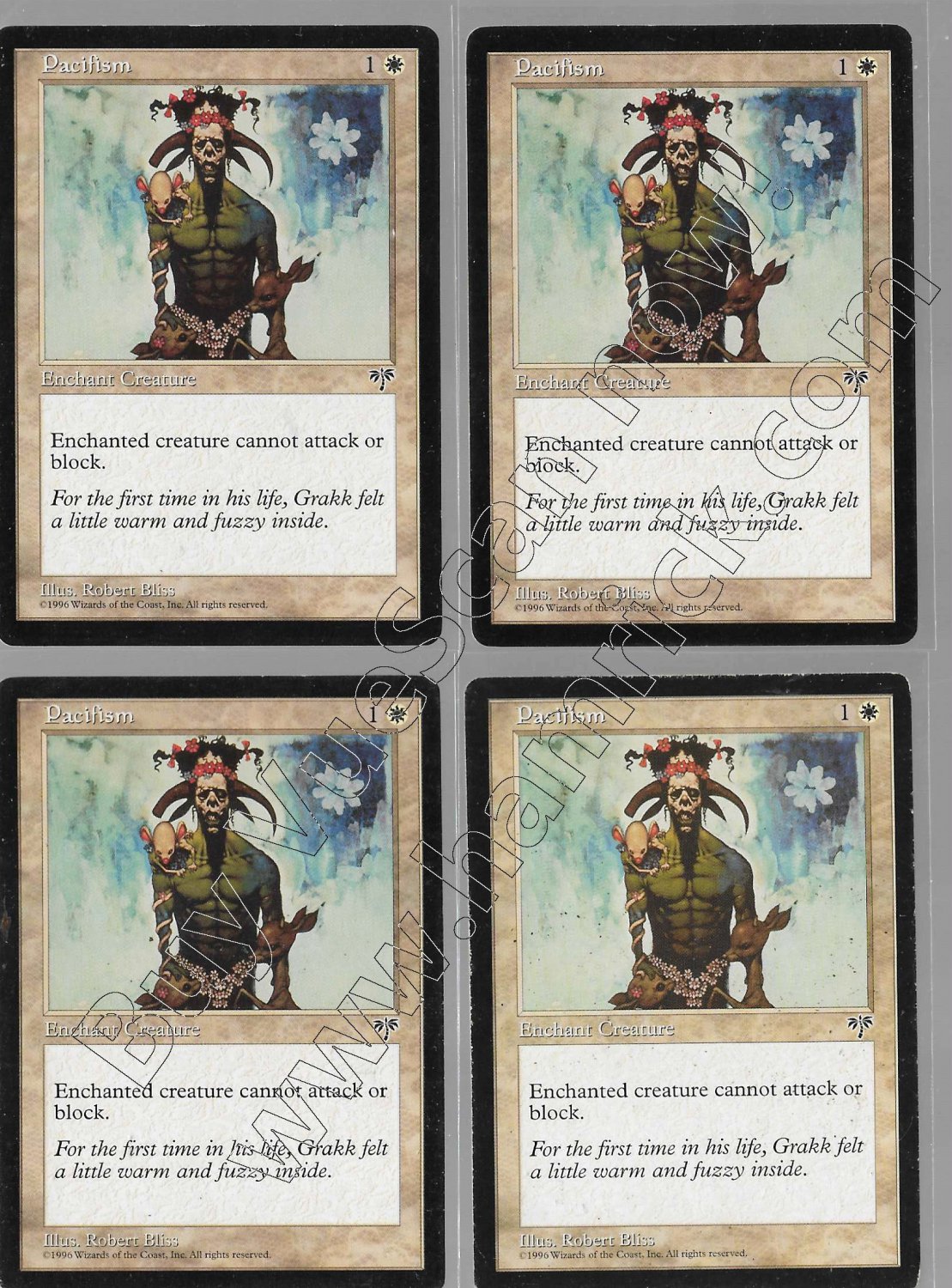 Pacifism x 4 - Mirage - Magic the Gathering