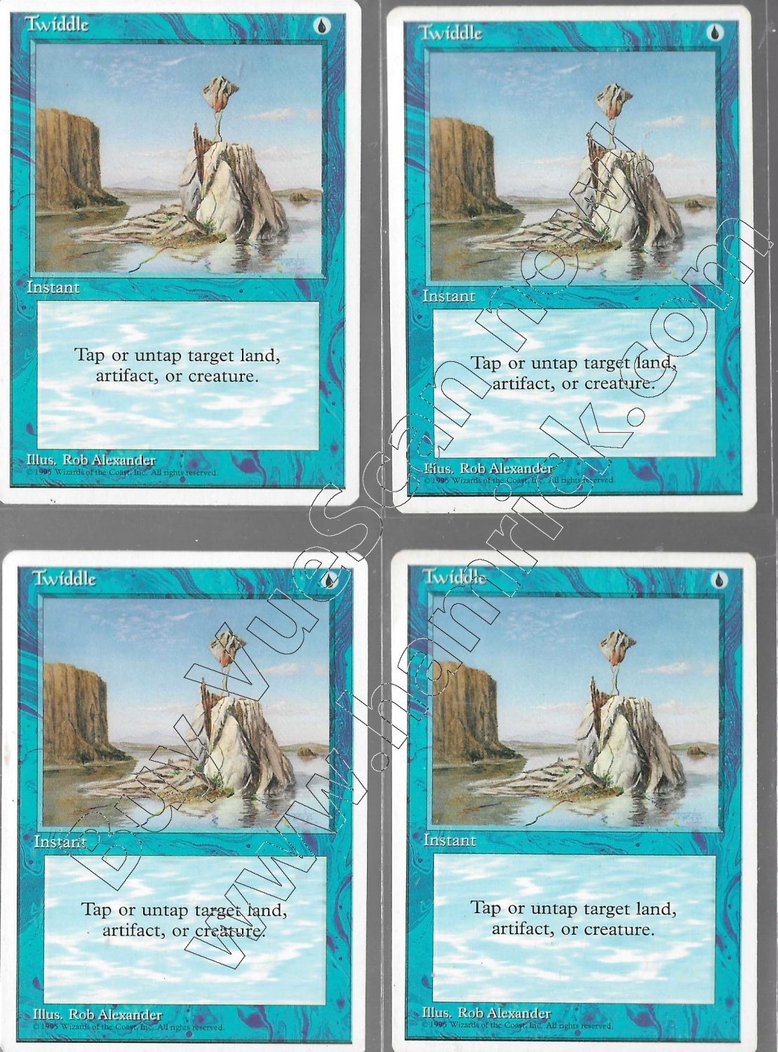 Twiddle x 4 - Fourth Edition - Magic the Gathering