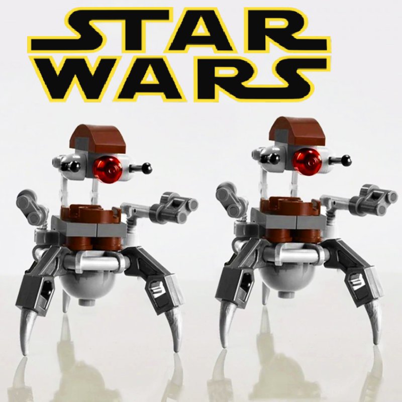 Star Wars Droideka Destroyer Droid 2pcs/set Minifigures Building Block Toy