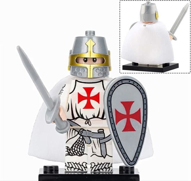 Knights Templar - Crusader Army Medieval Minifigures Block Toys