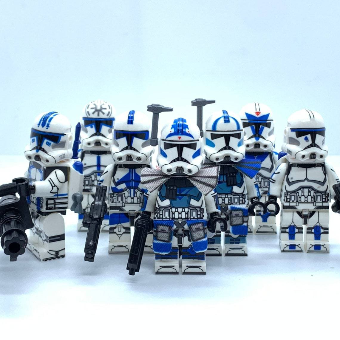 7pcs 501st Battalion Clone Troopers Star Wars Hardcase Kix Tup Fives ...