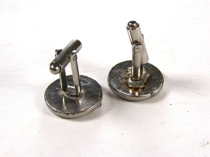 1950's - 70's Silvertone Clown / Jester Cufflinks Unbranded 71915