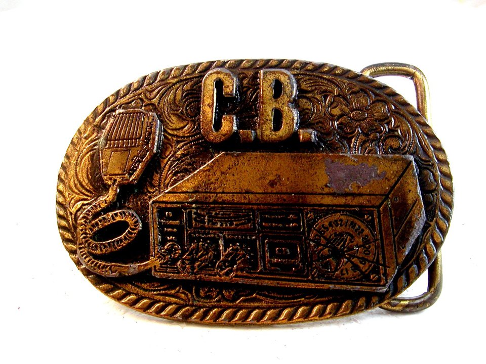 Vintage C.B. Radio Belt Buckle