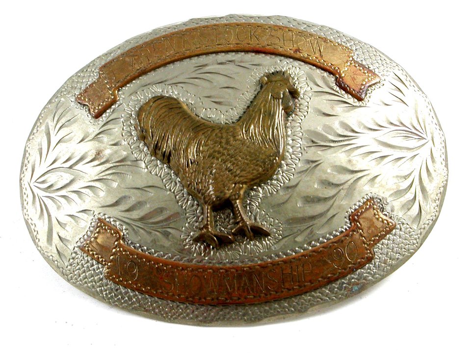 Vintage Trent Stock Show Showmanship Cock Rooster Belt Buckle by ADM ...