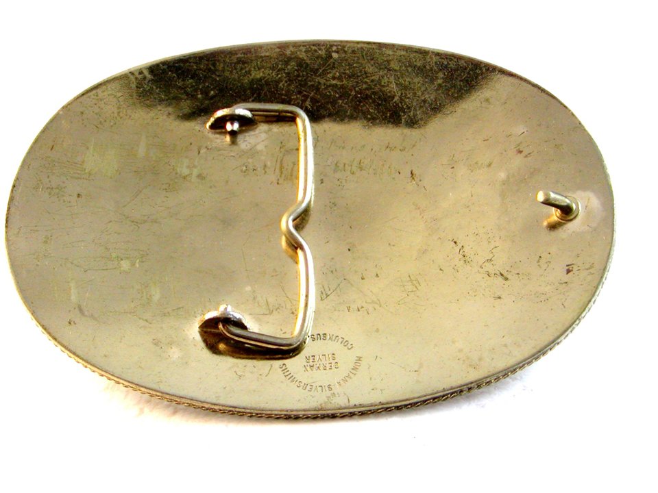 1978 FHSRA 4th Barrel Racing Belt Buckle Montana Silversmith