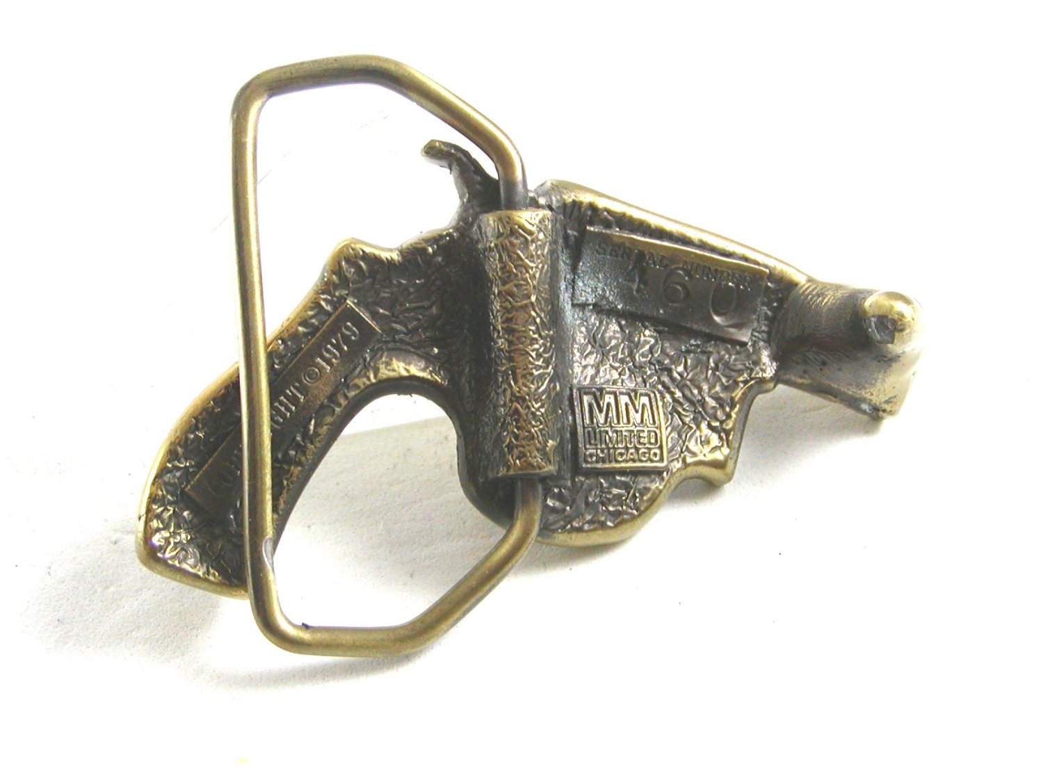 1979 Limited Edition Gangsters Pistol / Gun Belt Buckle by MM Chicago ...