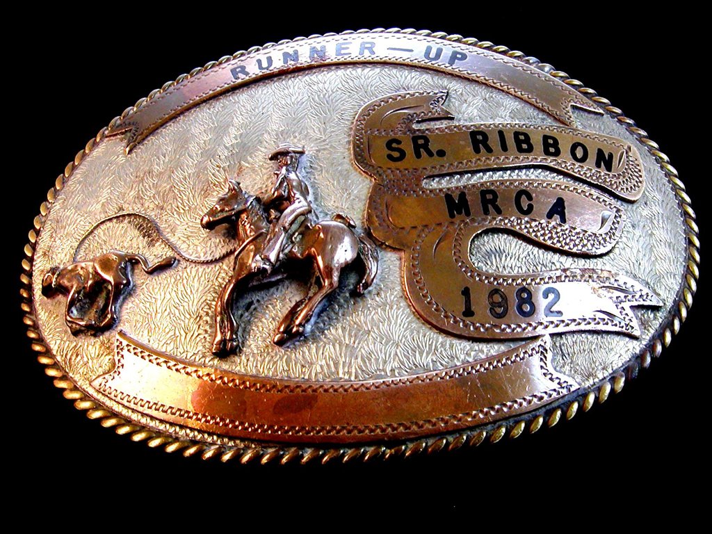 1982 MidSouth Youth Rodeo Cowboys Association Calf Roping Sr. Ribbon ...