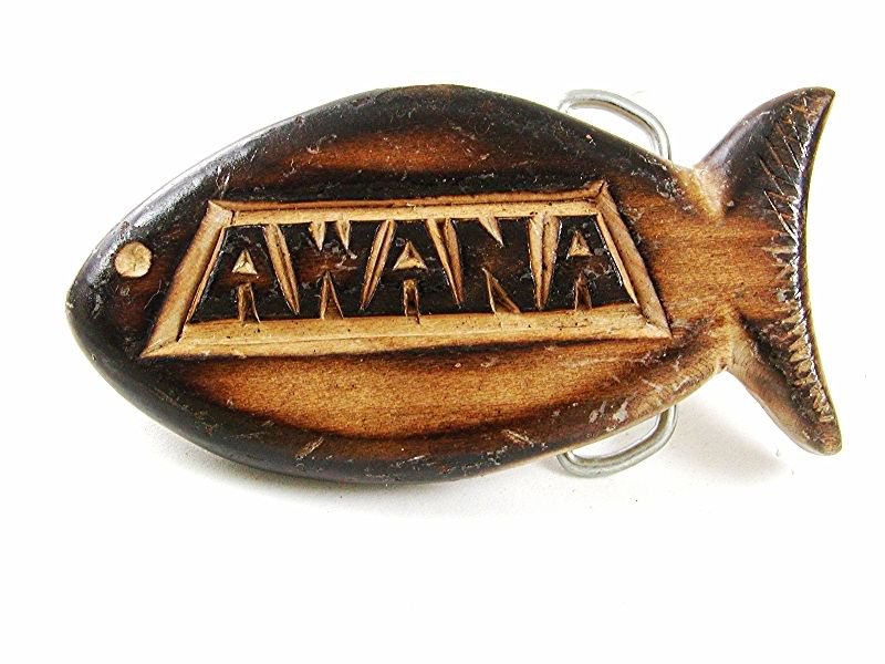 Vintage AWANA Clubs Christian Fish Belt Buckle 51517