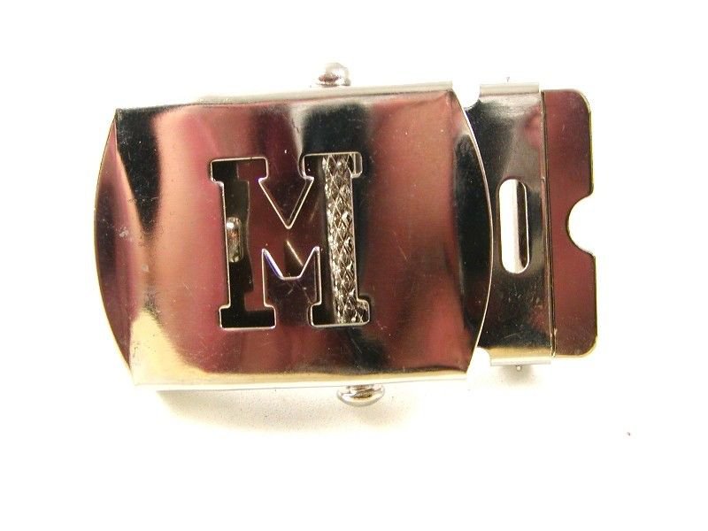 Military / Army Clamp Style Initial / Letter M Belt Buckle 9616