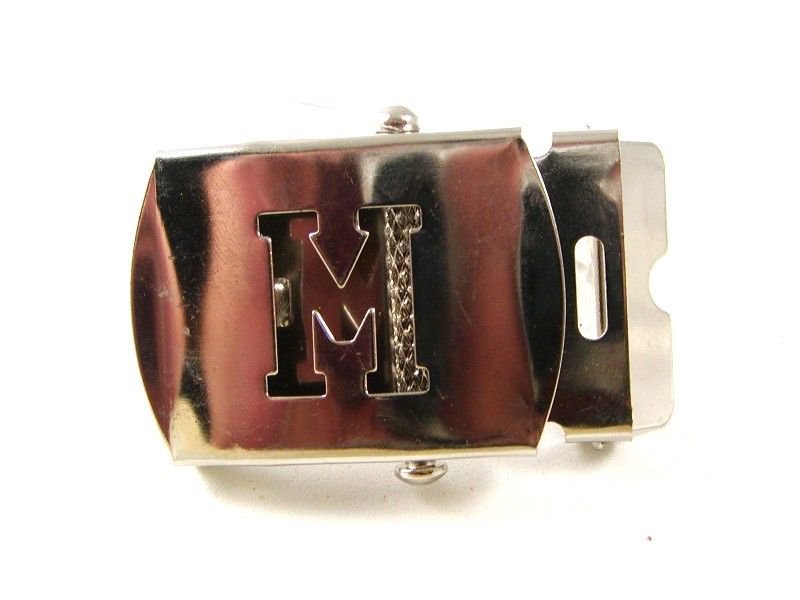 Military / Army Clamp Style Initial / Letter M Belt Buckle 9616