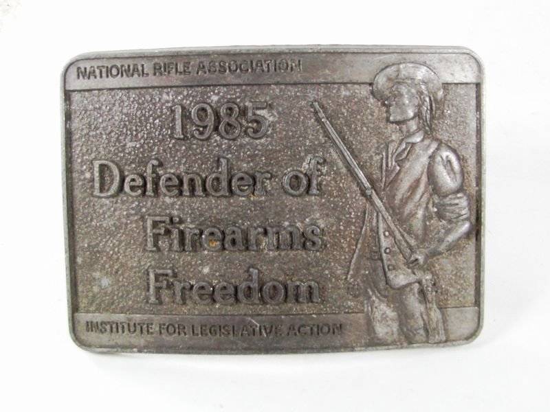 1985 Defender of Firearms Freedom Belt Buckle By Unbranded 6416
