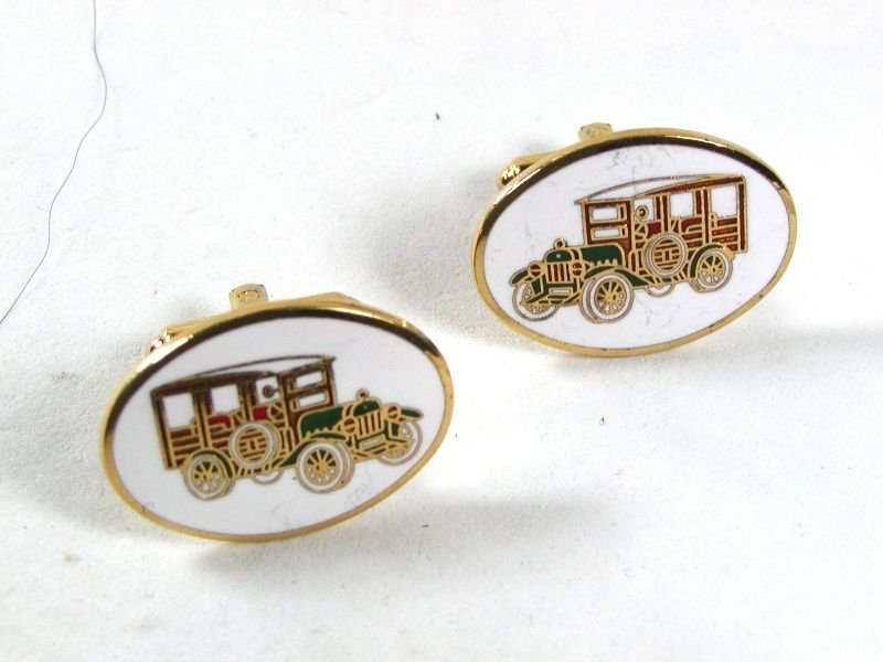 Vintage Ford Model T Car Auto Cufflinks By AVON 52316