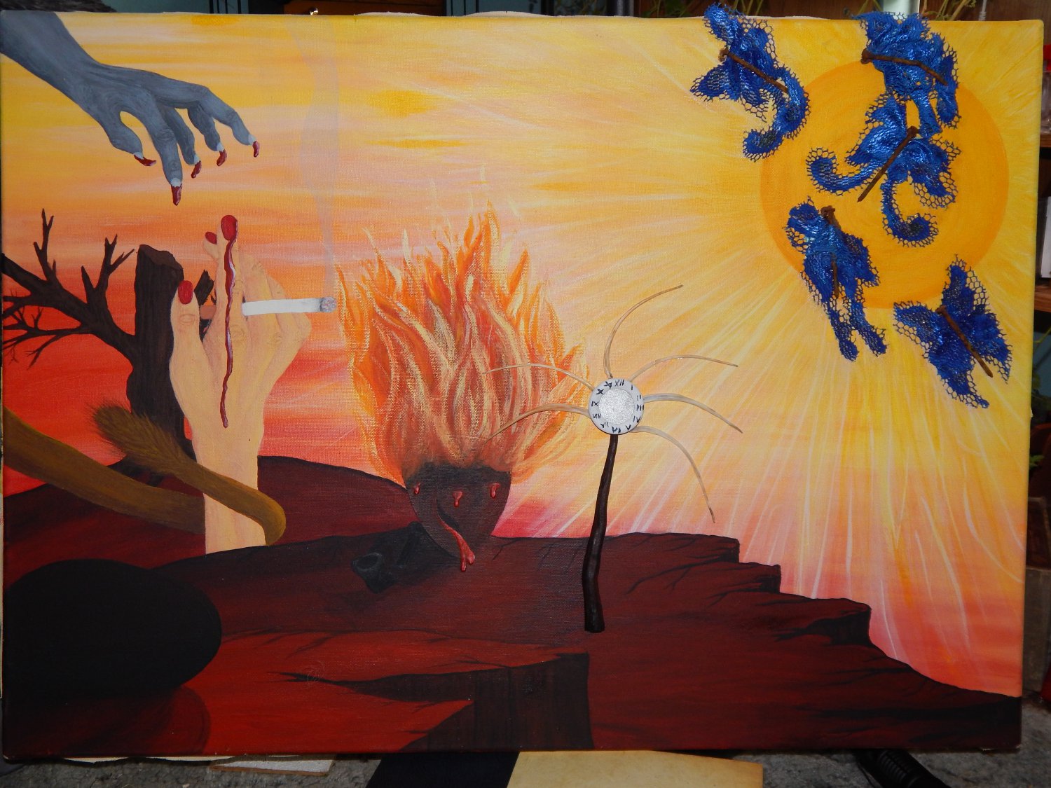 Approaching Midnight - Acrylic Painting on Stretched Canvas ...