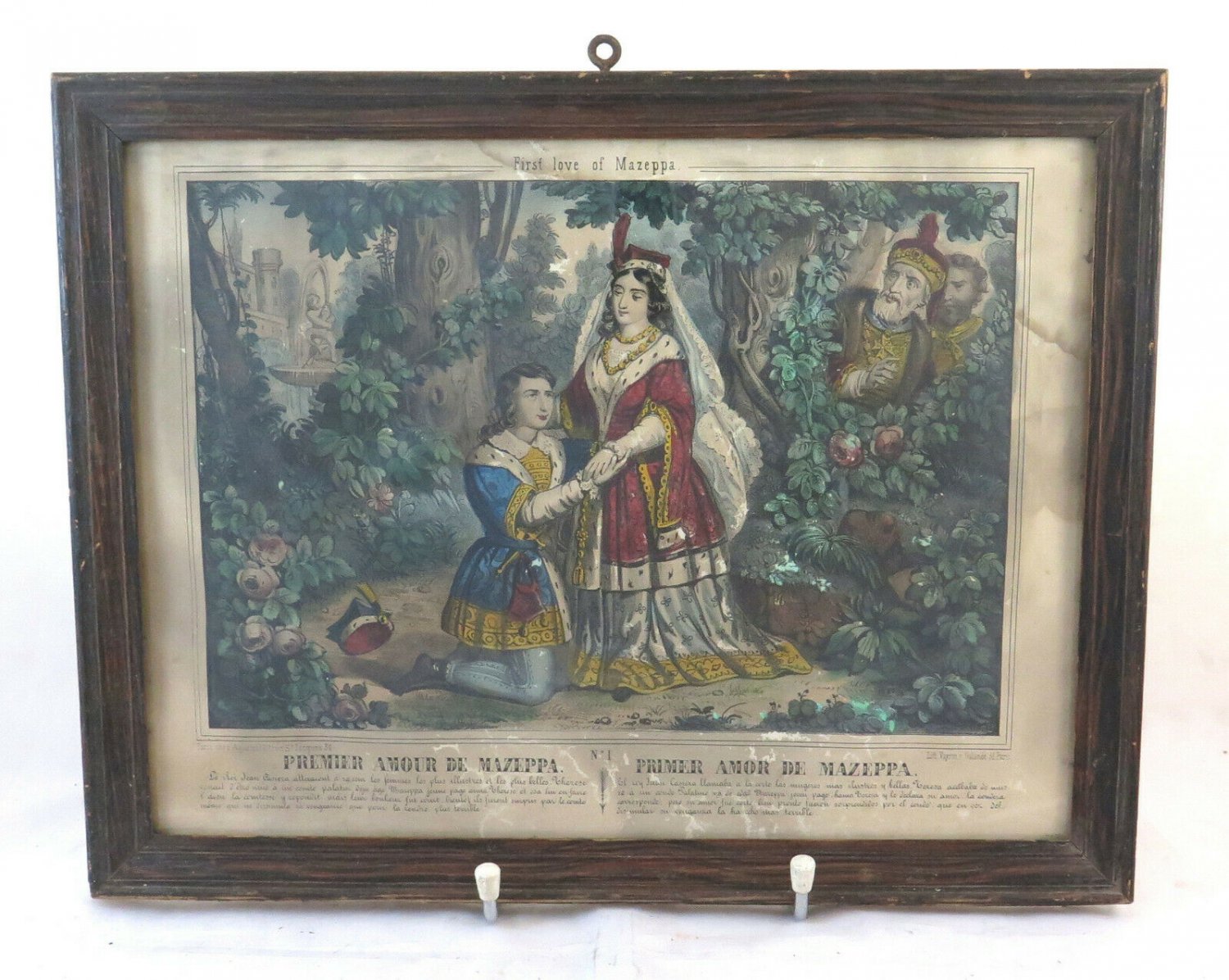 Engraving Antique Lithography For Byron First Love Of Mazeppa Paris ...