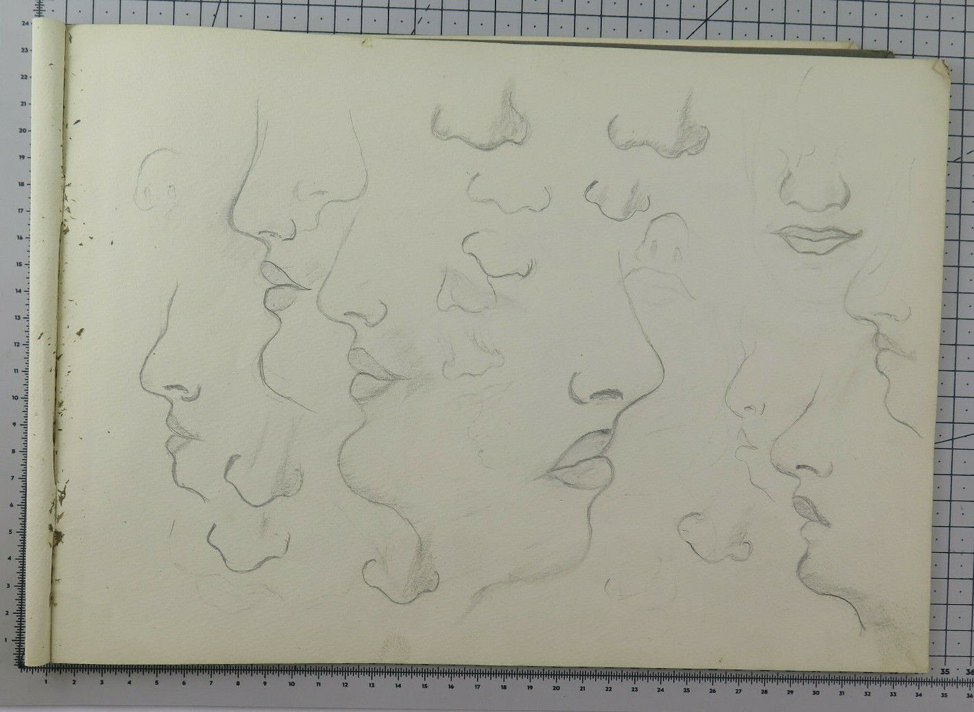 Antique Album For Drawing 14 drawings Original Pencil On paper Piedmont ...