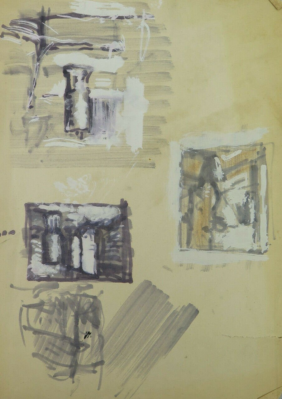 Sketch With Studio For View from The Window Opera Of Painter G.Pancaldi ...