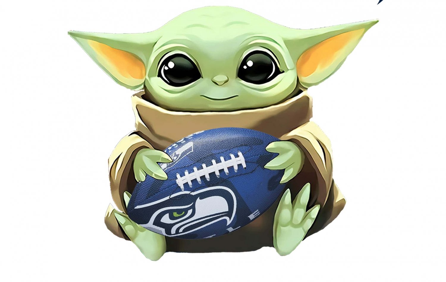 4 Inch Full Color Seattle Seahawks Baby Yoda Die Cut Vinyl Decal Sticker 4 Inch Full Color Seattle Seahawks Baby Yoda Die Cut Vinyl Decal Sticker