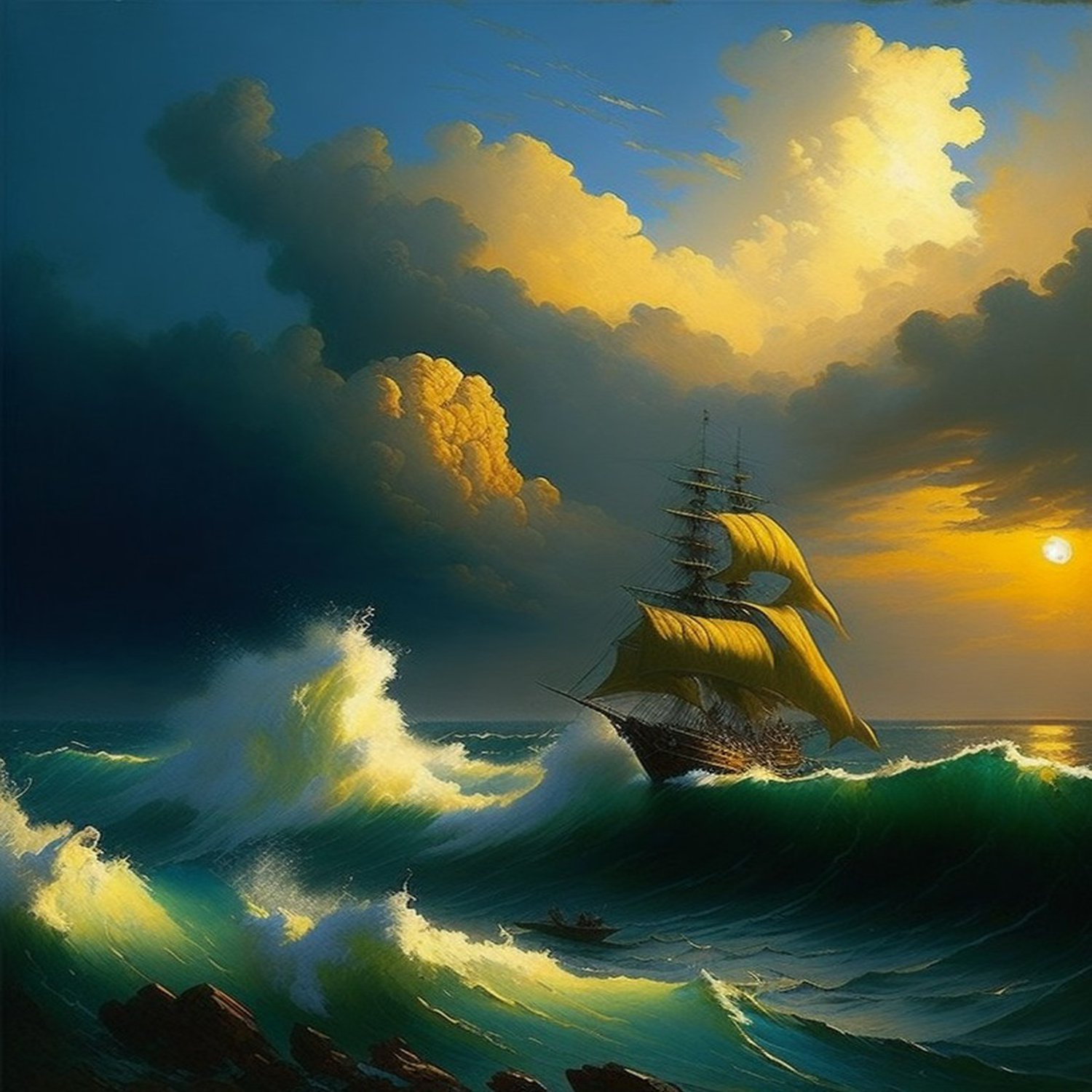 Digital ART Ivan Aivazovsky style Digital ART Ivan Aivazovsky style