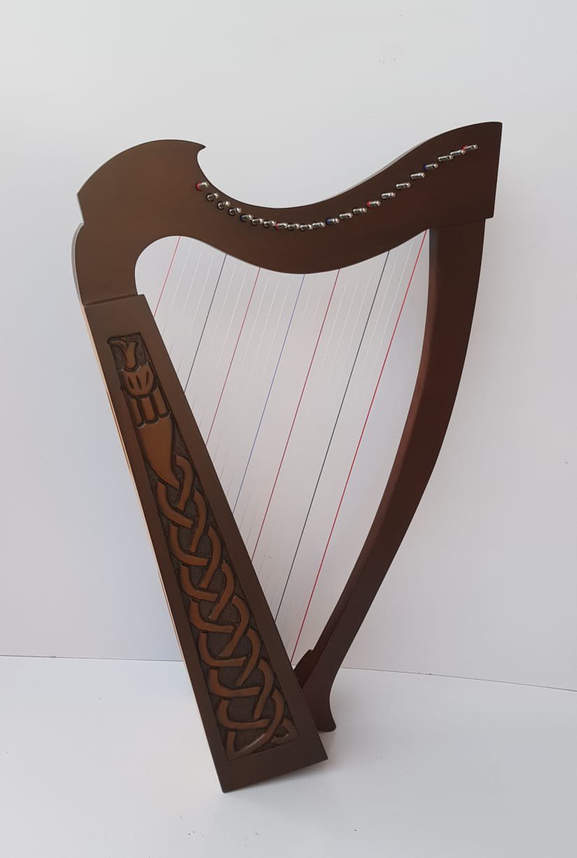 22 Strings Lever Harp Beginner Harp Solid Wood,Free Bag,Key and Extra ...