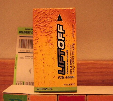 Herbalife LiftOff Lift Off Energy Drink Orange Ignite-Me x 9