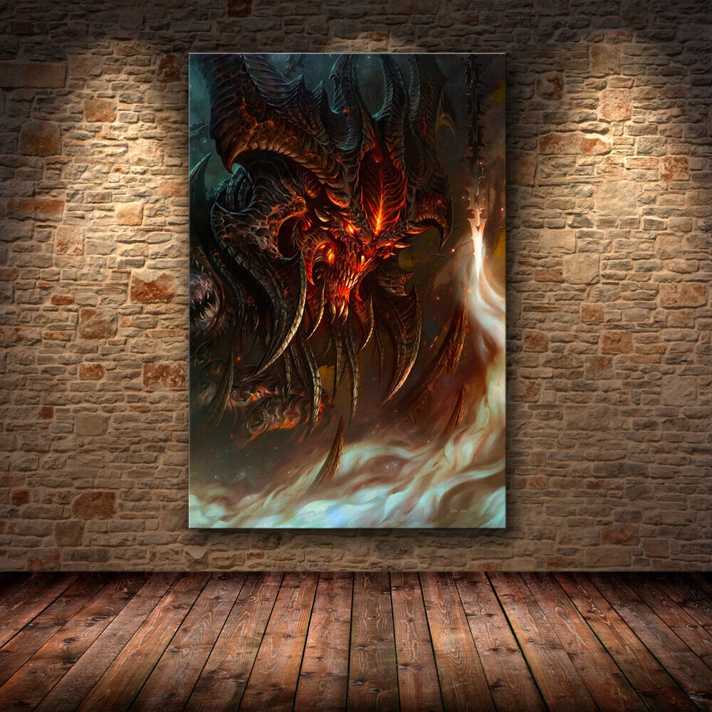 Diablo 3 Video Game HD Canvas Poster Art Paintings Home Decor Wall Pictures