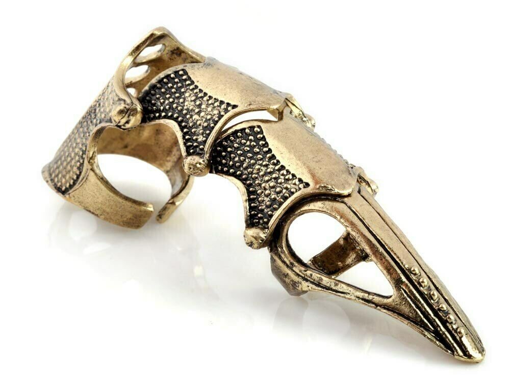 Unisex Full Finger Claw Ring 5 Piece Set Skull Gothic Armor Punk Knight ...