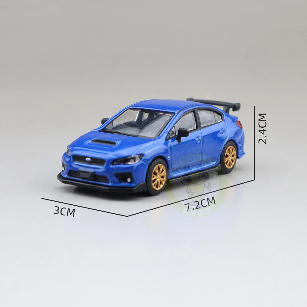 1:64 Subaru WRX STI Diecast Model Car Collectible Vehicle Toy with Box Gift