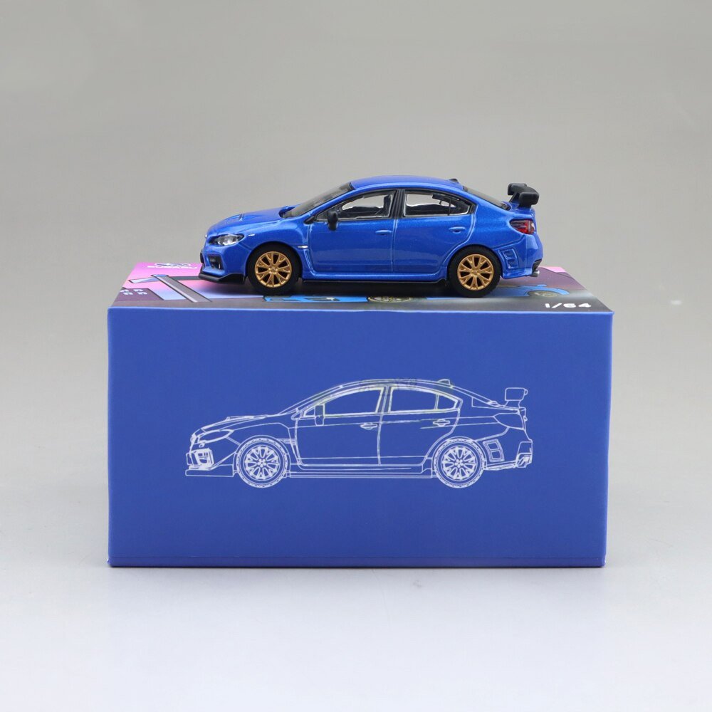 1:64 Subaru WRX STI Diecast Model Car Collectible Vehicle Toy with Box Gift