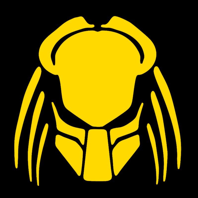 Predator Head Plastic Waterproof Stickers Various Sizes & Colors Car ...