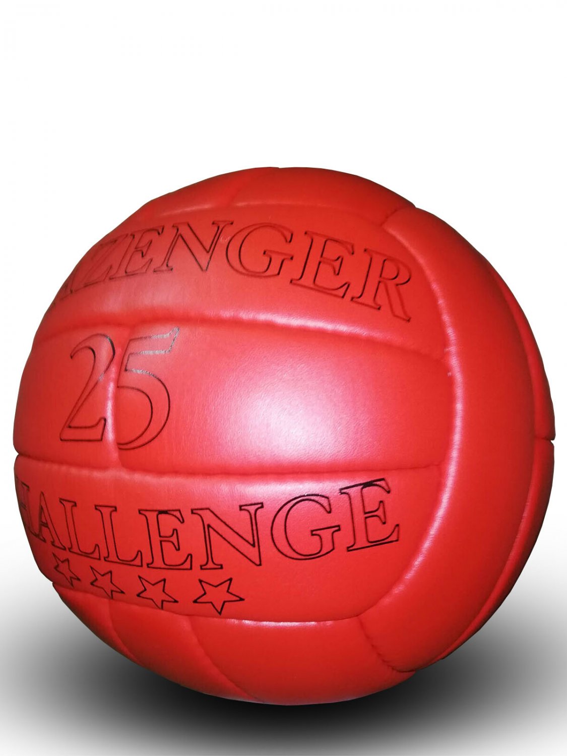 SLAZENGER 25 CHALLENGE MATCH BALL | RED CLASSIC LEATHER SOCCER BALL ...