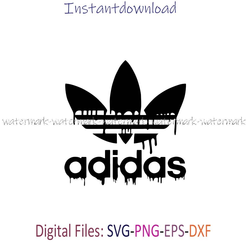 Dripping Adidas Logo Svg, Brand Logo Svg, LV Logo Svg, GG Logo Svg ...