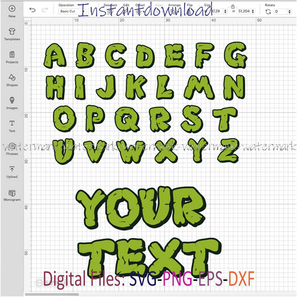 Ninja Turtles Font SVG, Font svg, Png, cricut, file for shirt, file for ...
