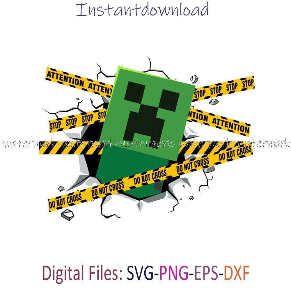 Creeper TNT SVG, Png, cricut file, digital download