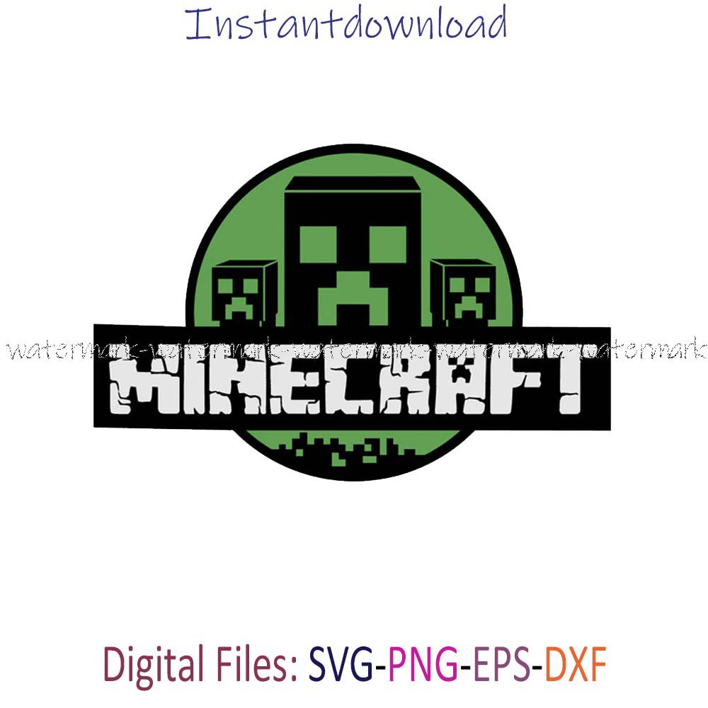 Minecraft Creeper Logo SVG, Png, cricut file, digital download