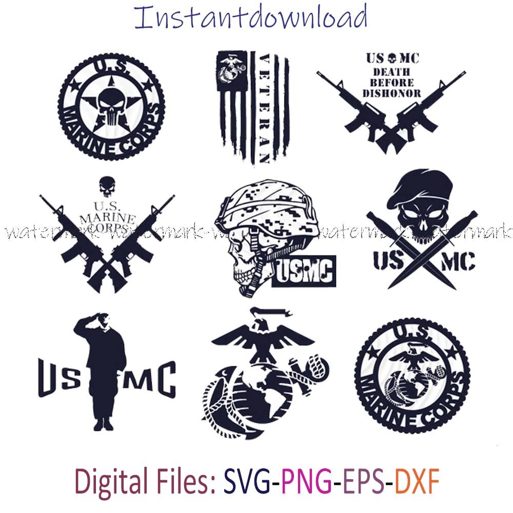 USMC Logo SVG, USMC Png, USMC cricut, file for shirt, file for print