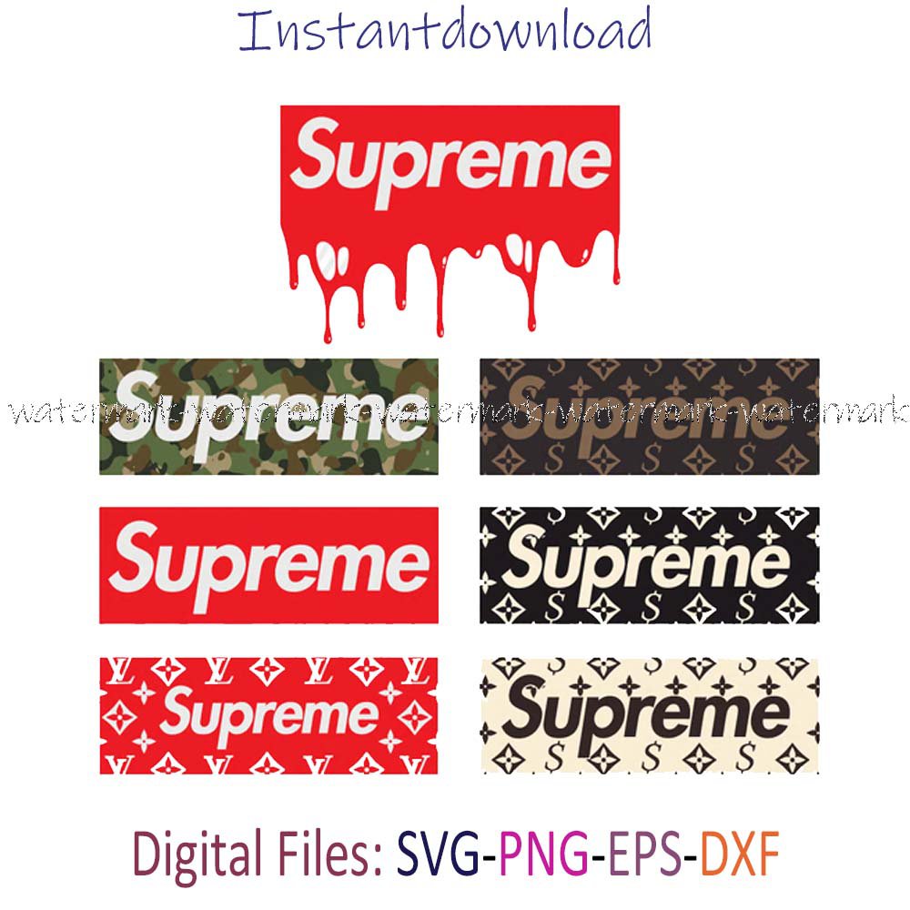 Supreme Logo SVG, Supreme PNG, LV Supreme Logo, Supreme Symbol, Logo ...