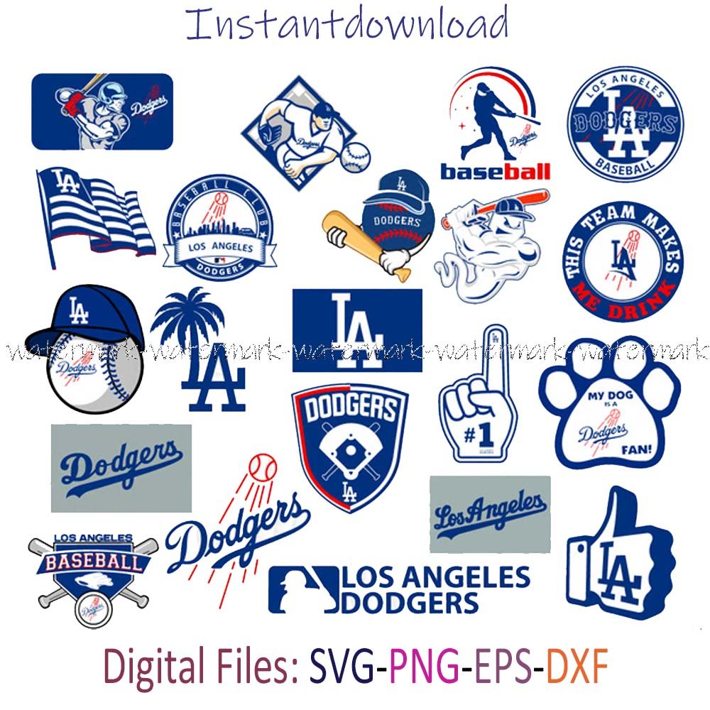 Los Angeles Dodgers SVG, Los Angeles Dodgers Logo Transparent, La ...