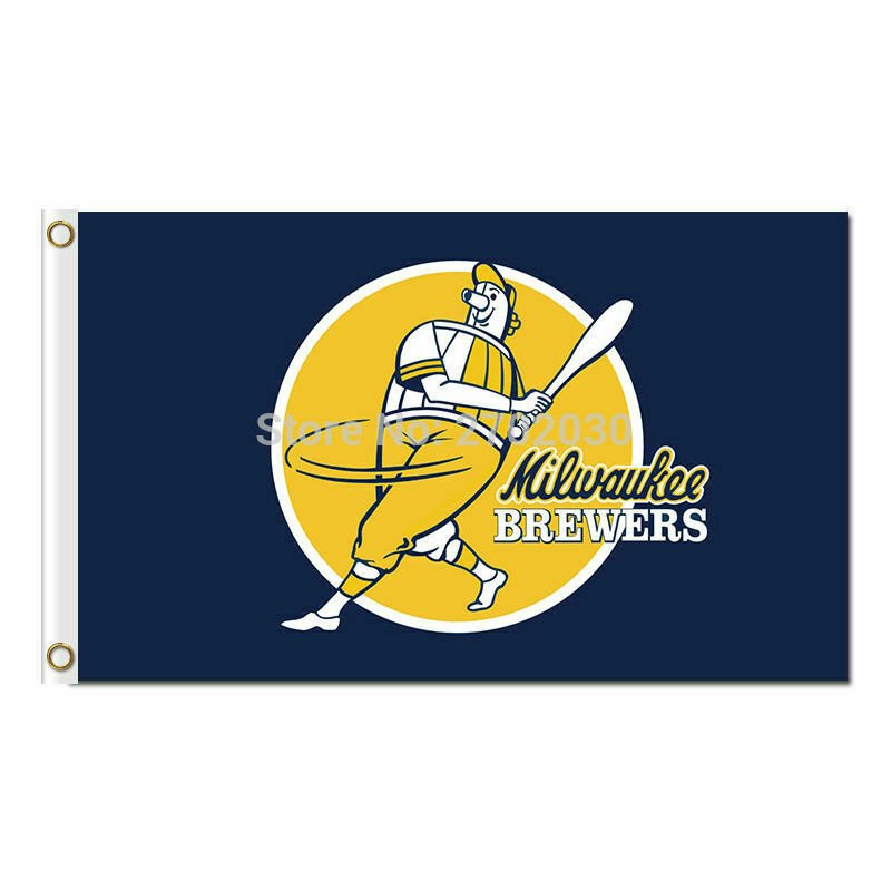Milwaukee Brewers Flag 3x5ft Banner Polyester Baseball World Series ...