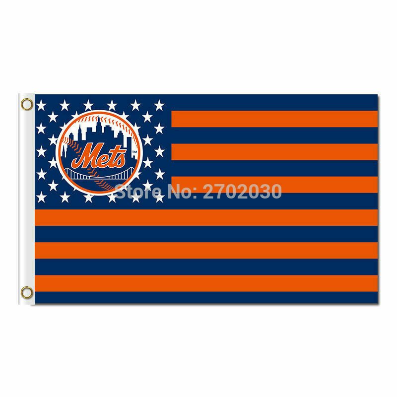 New York Mets Flag 3x5ft Banner Polyester Baseball World Series mets006