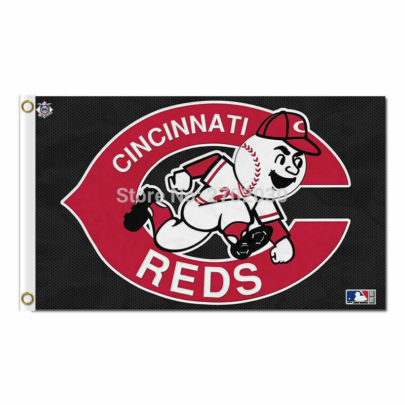 Cincinnati Reds Flag 3x5ft Banner Polyester Baseball reds008