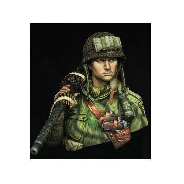 1/10 BUST ''WW2 U.S. AIRBORNE'' Figures Resin Kit Unpainted