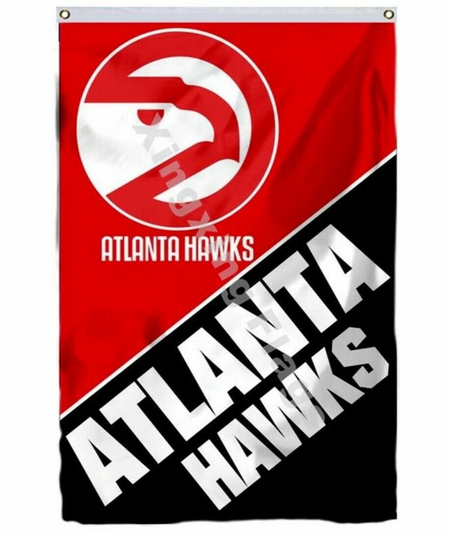 Atlanta Hawks Flag 3x5ft Banner Polyester Basketball hawks019